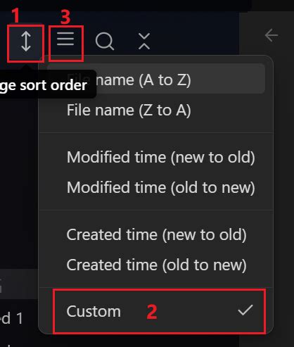 File Explorer Custom Sort 212 By Heyuanfly Feature Requests Obsidian Forum