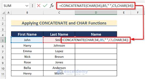 How To Add Double Quotes In Excel Concatenate 5 Easy Ways