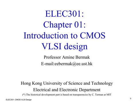 Introduction To Cmos Vlsi Design
