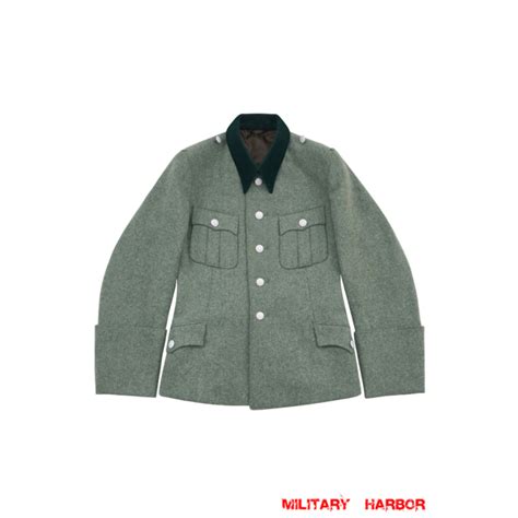 Wwii German M32 Ss Officer Black Wool Tunicwool Ss Tunics Military Harbor