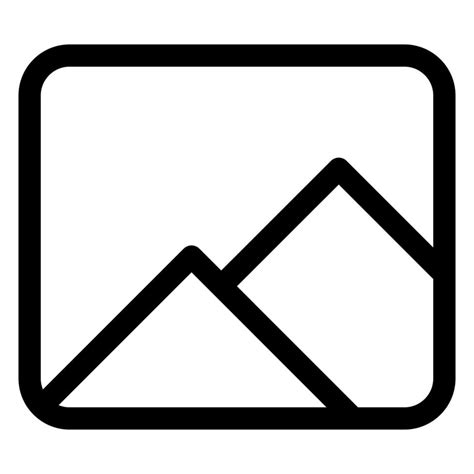 Image Line Icon Isolated On White Background Vector Art At Vecteezy