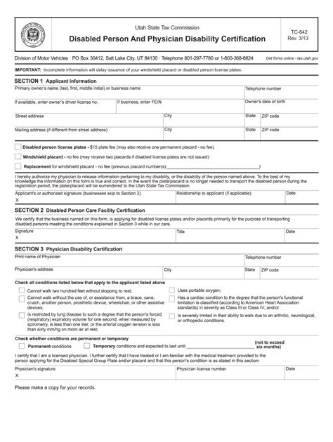 Dmv Handicap Placard Form Printable