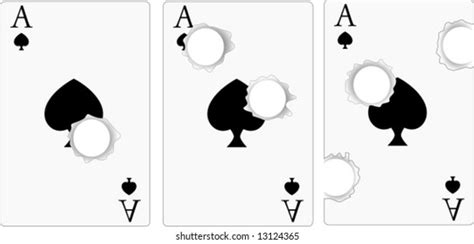 Set Ace Full Penetration Stock Vector Royalty Free 13124365 Shutterstock