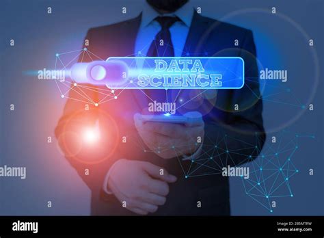 handwriting text data science conceptual photo multidisciplinary field