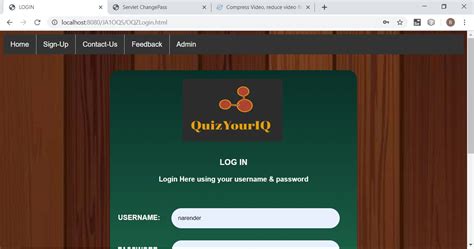 Github Narender Rk10java Servlet Jsp Web Quiz Application