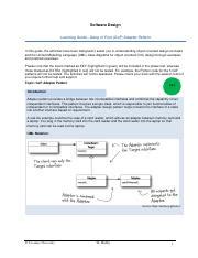 Learning Guide GoF Adapter Pattern Pdf Software Design Learning