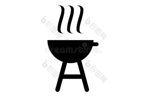 烧烤户外烧烤夏矢量标识偶像或说明可编辑的图片 包图网企业站