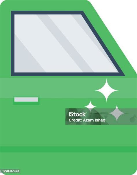 샤이니 카 도어 디자인 자동차 차체 서비스 벡터 컬러 아이콘 컨셉 흰색 배경에 공대자동차 청소 서비스 기호 차량 소독 표지판