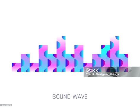 직사각형 음악 음파 컨셉 뮤지컬 바 오디오 디지털 이퀄라이저 기술 콘솔 패널 음악 펄스 네온 광 효과와 동적 조명 흐름 건강관리와 의술에 대한 스톡 벡터 아트 및 기타