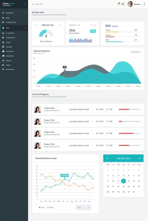 free project management system dashboard ui free psd at freepsd cc