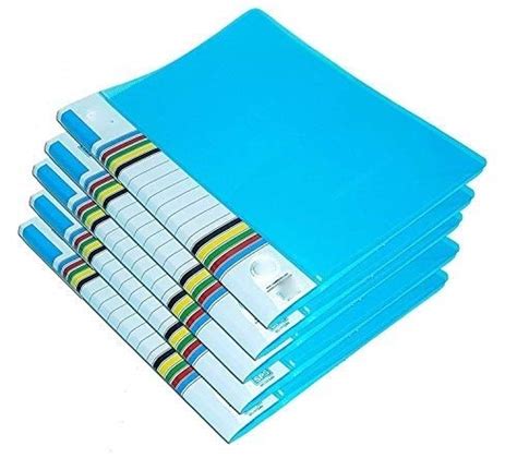 Buy P 5 Pcs Transparent File Folder Case A4 Size Presentation File Report File Super Line
