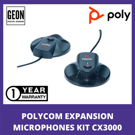 Polycom Expansion Microphone Kit For CX And SoundStation Duo Microphones Geon Asia