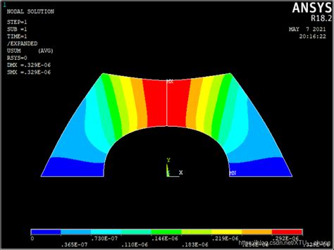 Ansys基础练习1——平面应变问题8node183 Csdn博客 Ansys基础练习1——平面应变问题8node183 Csdn博客