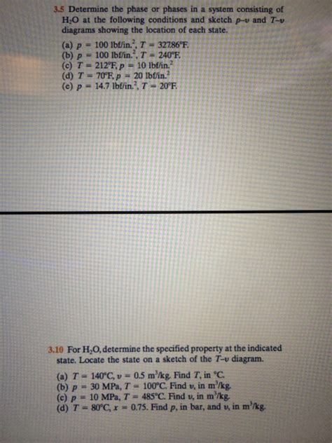 Solved 3 5 Determine The Phase Or Phases In A System Chegg Com