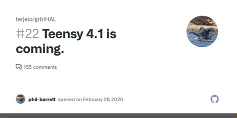 Teensy 4 1 Is Coming · Issue 22 · Terjeio Grblhal · Github