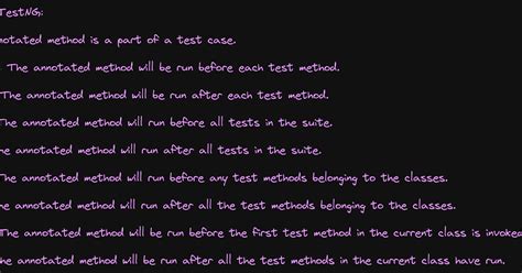 Software Engineering Cafe Annotations In Testng And Advantages