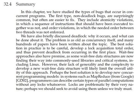 Ch 32 Common Concurrency Problems Flashcards Quizlet