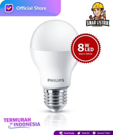 Lampu Philips Led W Warm White Non Dimmable Bulb