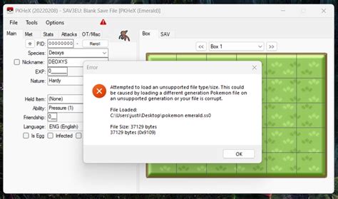 Cant Open Save Files In Pkhex Its Not Locating Them And I Cant Drag