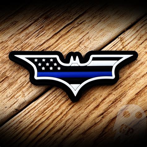 Batman Thin Blue Line Pvc Ghost Patch