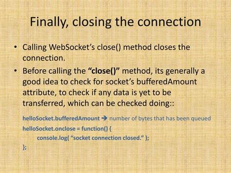 Web Sockets Introduction PPT