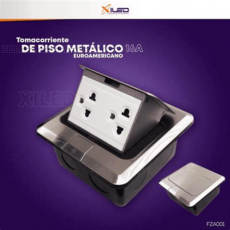 Tomacorriente De Piso Metálico 16a Electroxiled