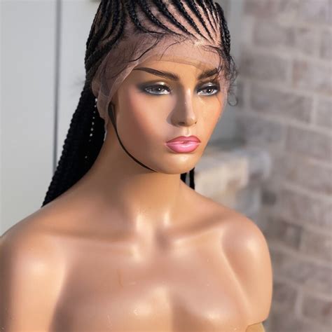 Cornrow Wig Etsy