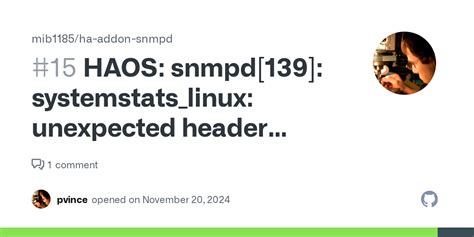 Haos Snmpd Systemstats Linux Unexpected Header Length In Proc Net Snmp