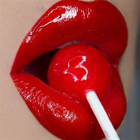 Coquette Fashion Lipstick Art Candy Lips Red Lipsticks