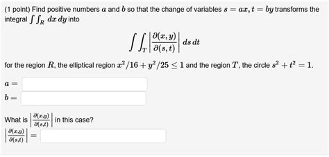 Solved Point Find Positive Numbers A And B So That The Chegg Com