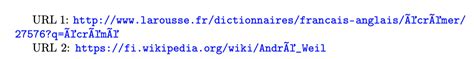 Pdftex `nolinkurl` Broken When There Are Accents In Its Argument In