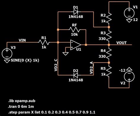 An Op Amp Limiter How To Limit The Amplitude Of Amplified Signals Lekule