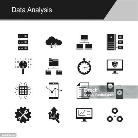 데이터 분석 아이콘입니다 프레 젠 테이 션 그래픽 디자인 모바일 응용 프로그램 웹 디자인 인포 그래픽을 위한 디자인 벡터 일러스트입니다 개념에 대한 스톡 벡터 아트 및 기타
