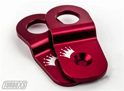 Turbo Xs Billet Aluminum Radiator Stay Red Fits 2015 2016 Subaru