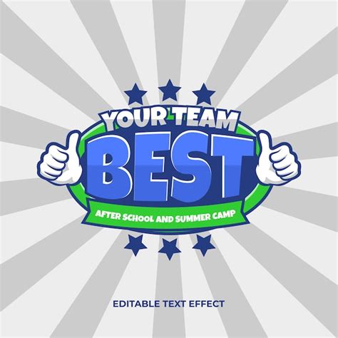 방과 후 및 여름 캠프 로고 디자인 프리미엄 벡터