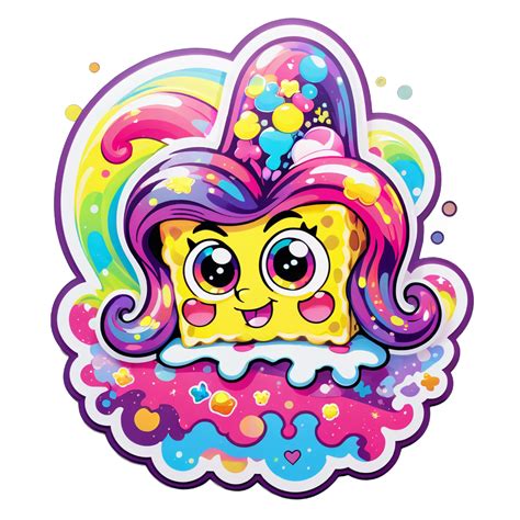 I Made An Ai Sticker Of Spongebob Lisa Frank