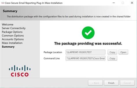 Cisco Secure Email Reporting Plug In 1 1 0 管理者ガイド 一括インストールの実行 [cisco
