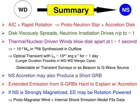 Ppt Observable Signatures Of The Accretion Induced Collapse Of White Dwarfs Powerpoint