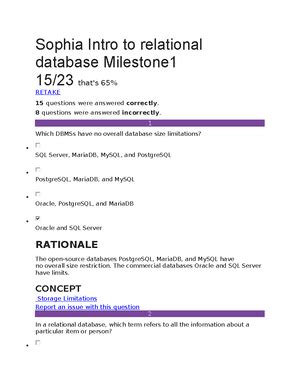 Intro To Relational Databases Milestone 1 1 CONCEPT Using ANSI SQL