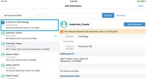What Are The Fields Displaying In The Crm Manage Attendees Page Of An Event Veeva Product