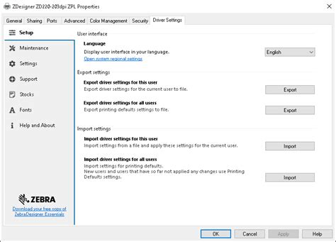 Go To Printer Properties Driver Settings Setup Click Export And Save Your File On This