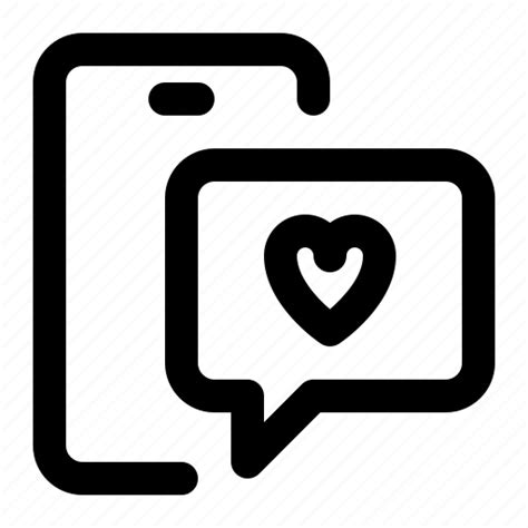 Online Chat Mobile Smartphone Dating App Icon Download On Iconfinder