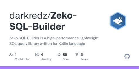 Github Darkredzzeko Sql Builder Zeko Sql Builder Is A High Performance Lightweight Sql Query