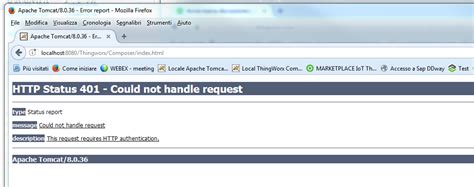 Thingworx Composer Return Status 401 Could Ptc Community