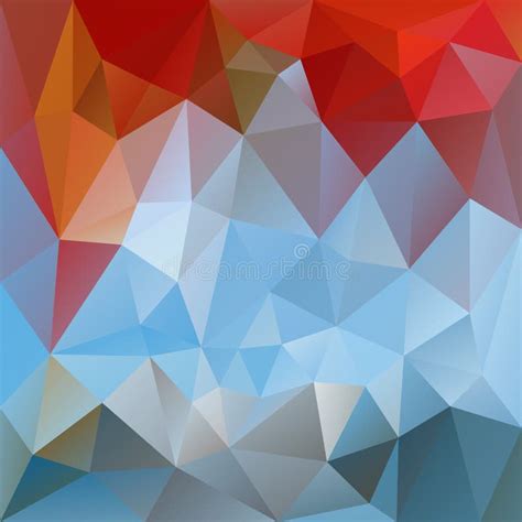 Vector Irregular Polygon Background With A Triangular Pattern In Blue