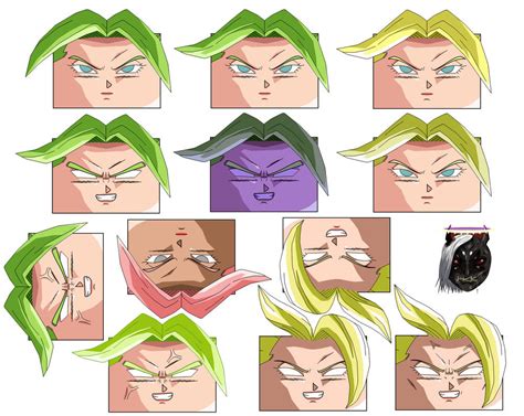 Kale Lssj Faces Alt By Hollowkingking On Deviantart