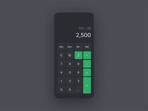 Calculator Ui Designs Themes Templates And Downloadable Graphic
