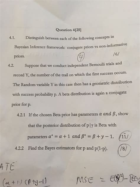 question 3 [25] yn denote a random sample of size n from a let y