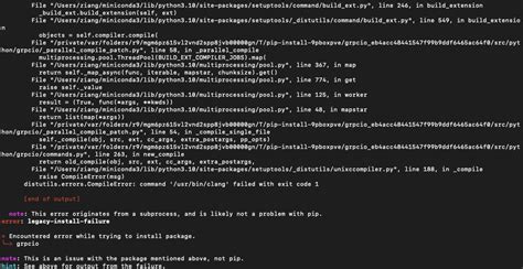 Bug Encountered Error While Trying To Install Package Grpcio · Issue 2604 · Invoke Ai