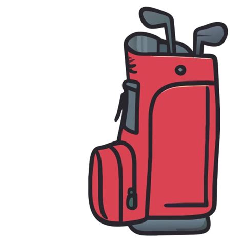 Premium Vector Golf Bag Icon Uneven Fill